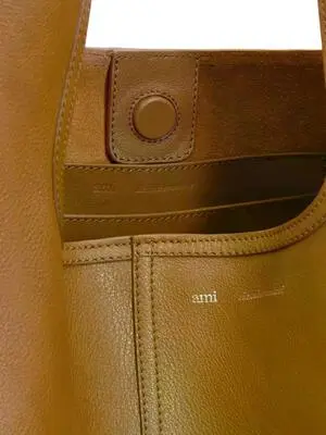 AMI Paris Etienne Leather Shoulder Bag