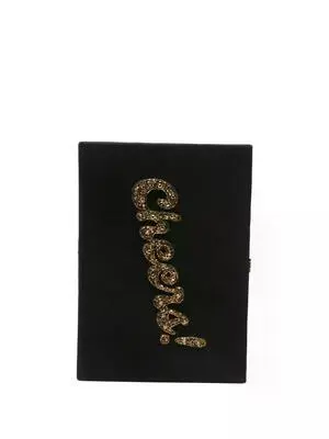 OLYMPIA LE-TAN Cheers Beaded Mini Bag - Black