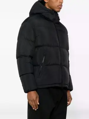 Moncler Meriera Hooded Zip-up Puffer Jacket - Black