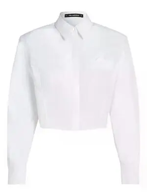 Karl Lagerfeld Pointed Collar Shirts For Women