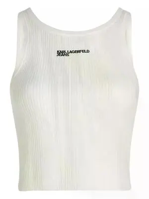 Karl Lagerfeld Ribbed Camis Tanks For Women