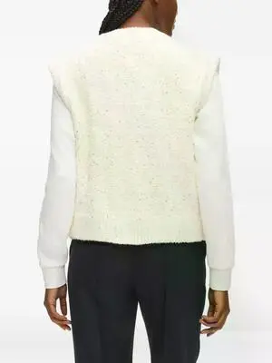 Karl Lagerfeld Bouclé Button Vest