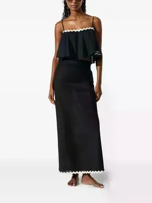 Karl Lagerfeld Cropped Top - Black
