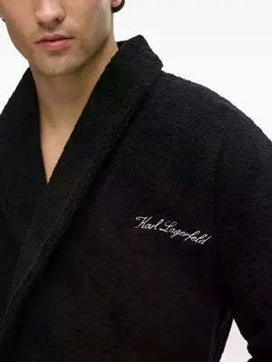 Karl Lagerfeld Hotel Karl Logo-embroidered Robe