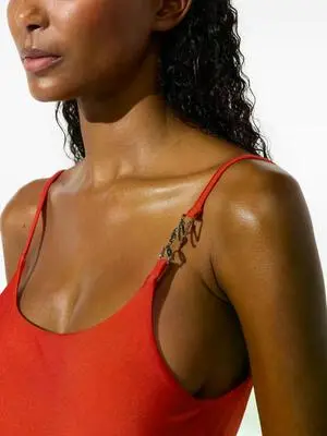 Karl Lagerfeld Cheeky Swimsuit - Orange