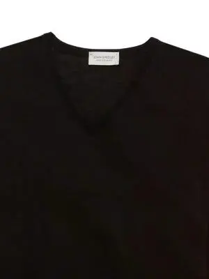 John Smedley Blenheim V-neck Knitwear - Brown
