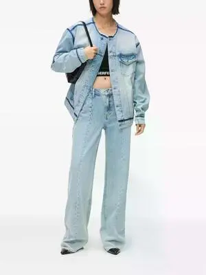 Karl Lagerfeld Relaxed Fit Seamed Jeans
