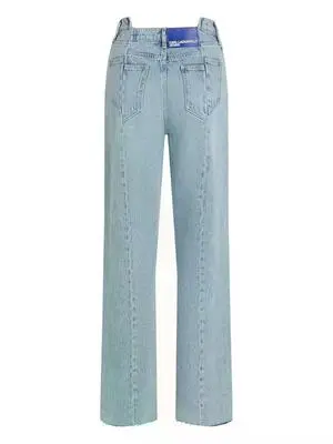 Karl Lagerfeld Relaxed Fit Seamed Jeans