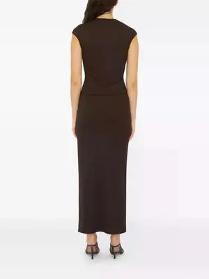Christopher Esber Ruched Maxi Skirt With Embellishments