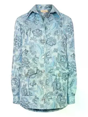 TEMPERLEY LONDON Francis Floral-pattern Shirt Jacket