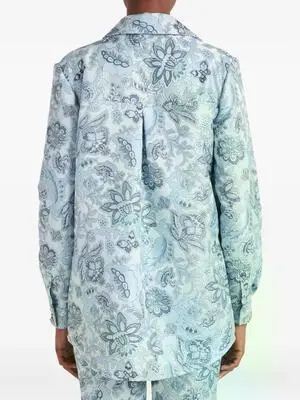 TEMPERLEY LONDON Francis Floral-pattern Shirt Jacket