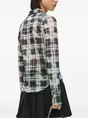 Karl Lagerfeld Checked Mesh Shirt