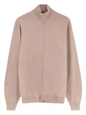 FILIPPO DE LAURENTIIS Zip-fastening Cardigan - Neutrals