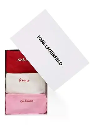 Karl Lagerfeld Embroidered-motif Thong
