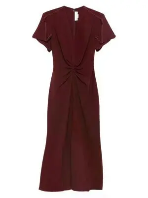 Victoria Beckham V Neck Day Dresses