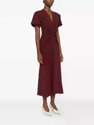 Victoria Beckham Eve Ruffle Midi Dress
