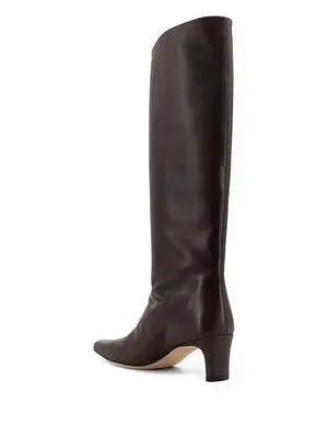 Staud Wally Pointed Leather Boots