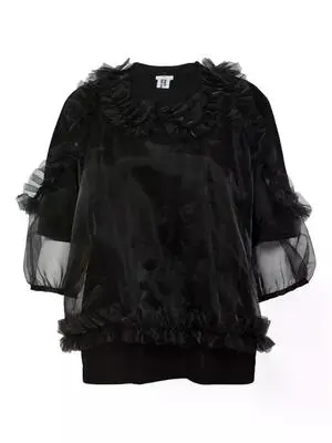 Noir Kei Ninomiya Ruffled Organza Tee