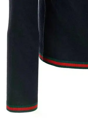 Gucci High-neck Web Cashmere Sweater