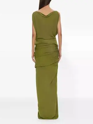 Christopher Esber Draped Jersey Maxi Skirt