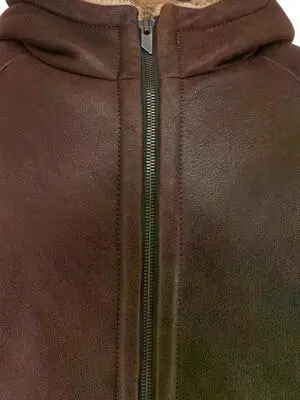 SALVATORE SANTORO Hooded Leather Jacket