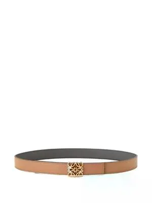 Loewe Anagram Buckle Leather Belt - Brown