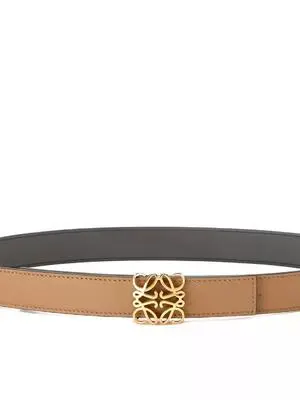 Loewe Anagram Buckle Leather Belt - Brown