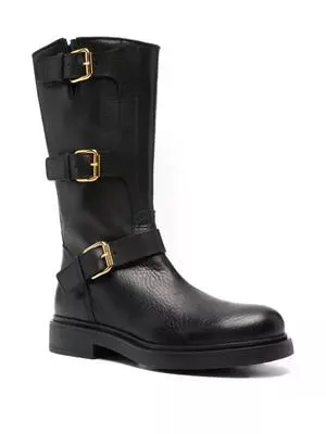 Agl Loren Buckle Strap 30 Boots - Black