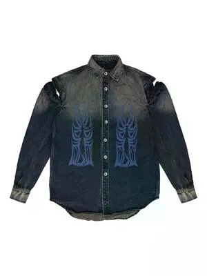 WHO DECIDES WAR Winged Gradient Shirt