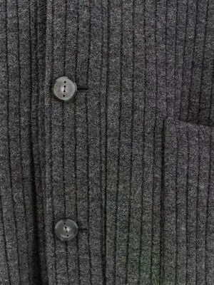 HEVO Ribbed Patch-pocket Cardigan