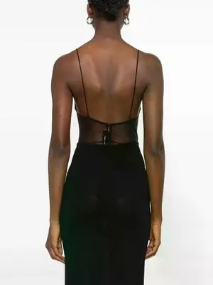 Alex Perry V-neck Zip Bodysuit