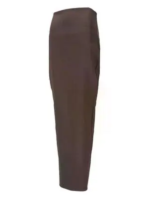 Rick Owens Dirt Pillar Maxi Skirt - Brown