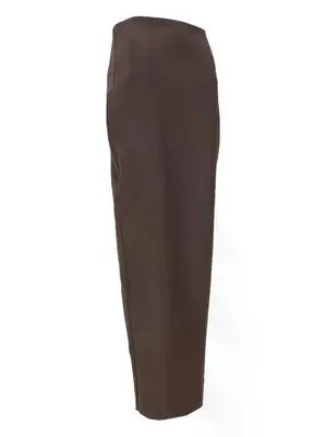 Rick Owens Dirt Pillar Maxi Skirt - Brown