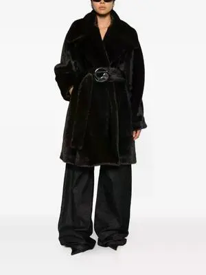 Coperni Belted Faux Fur Coat