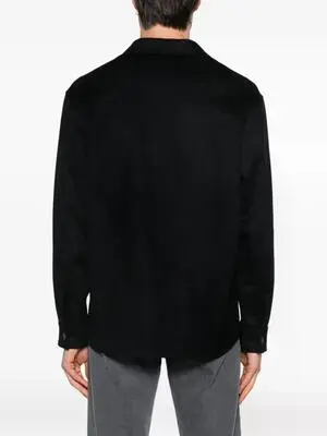 Canali Patch-pocket Button-down Jacket - Black