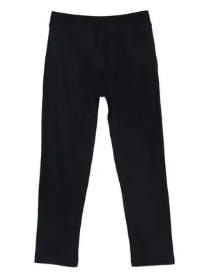 Canali Cotton Blend Track Pants - Black