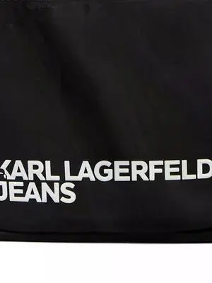 Karl Lagerfeld Messenger Bag With Logo Strap