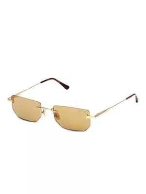 TOM FORD Geometric-frame Sunglasses - Gold