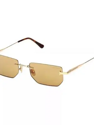 TOM FORD Geometric-frame Sunglasses - Gold