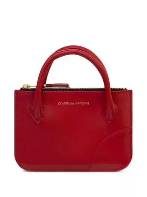 Comme Des Garçons Handle Logo-print Wallet - Red