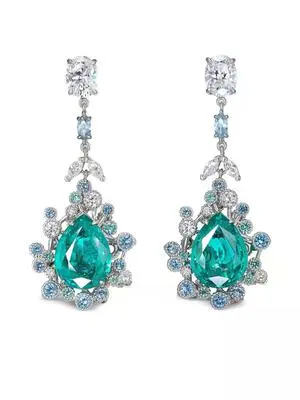 ANABELA CHAN Spectra Multi-stone Drop Earrings - Silver