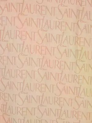 Saint Laurent Logo-jacquard Scarf - Brown