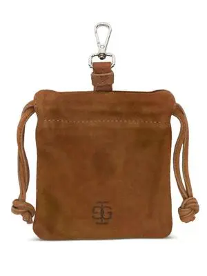 THE GARMENT Drawstring Suede Pouch