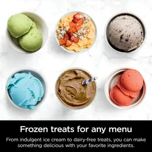 NINJA Creami, Ice Cream, Gelato, Milkshake, Sorbet, Smoothie Bowl, And Lite Ice Cream Maker, 7 One Touch Programs - Silver