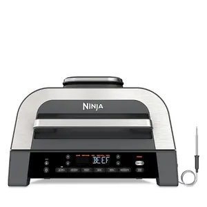 NINJA Foodi Smart Xl 6-in-1 Indoor Grill & Air Fryer With Built In Thermometer - Stainless
