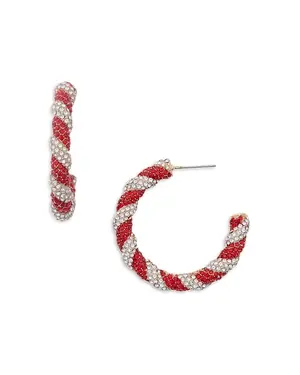 Baublebar Hoop Earrings - Red Large