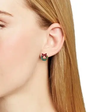 Baublebar Candy Cane & Mistletoe Earrings Set
