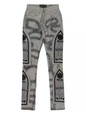WHO DECIDES WAR Fusion Straight-fit Jeans - Grey