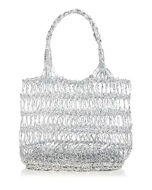 Aqua Woven Totes