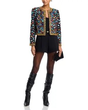 Aqua Jeweled Blazer